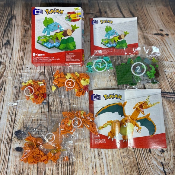 Pokemon | Toys | Pokmon Mega Blocks Charizard Gwy77 Bulbasaurs Forest ...